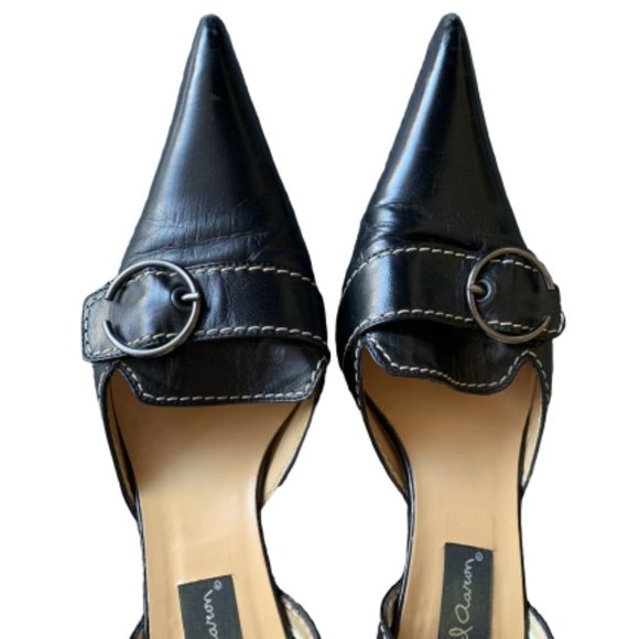 David Aaron | Shoes | David Aaron Leather Kitten Heel Shoes | Poshmark